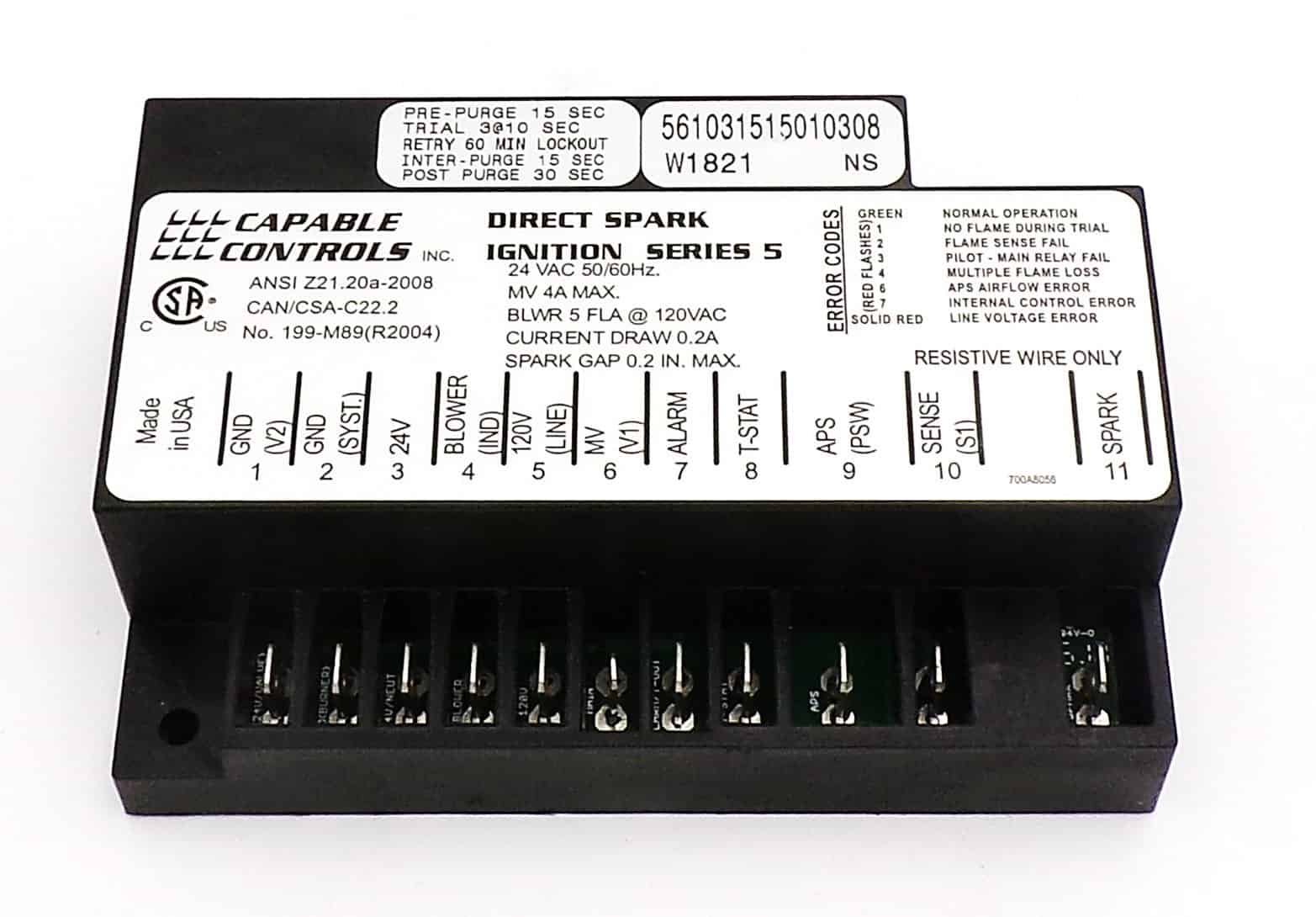 20262 IGNITION CONTROL - HEATCO